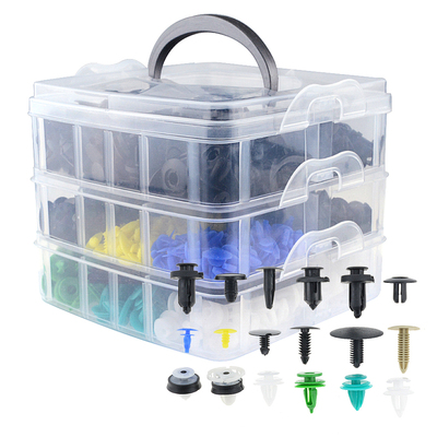 500PCS/Box Car Fastener Clips Mixed Fasteners Door Trim Pane