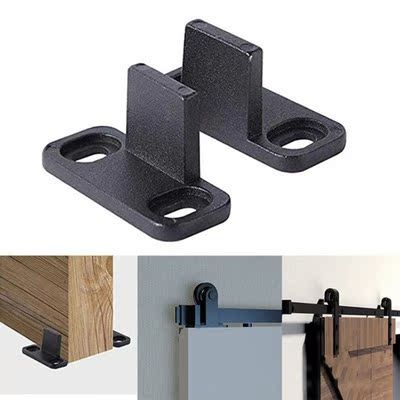 1pair Floor Fixing Low Noise Barn Door Floor Guide Sliding A