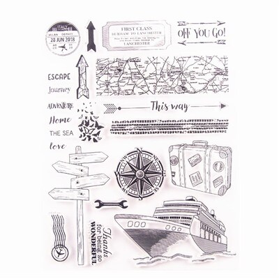 Hot sale Nautical travel Transparent Clear Stamps / Silicon