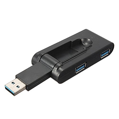 Foldable 4 Port USB 3.0 Adapter Muti Hub Expansion Splitter