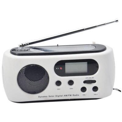 Hand Crank Dynamo Radio LED Flashlight USB Cellphone Charger