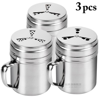 Stainless Steel Pepper salt Shaker Spice Jar set Kitchen Har