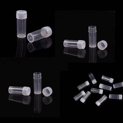 10pcs/pack   Plastic Test Tubes Vials Sample Container Powde