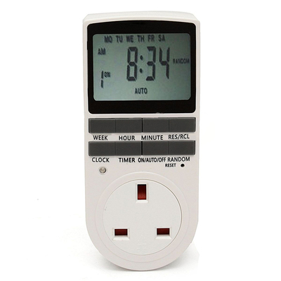 UK Plug Switch Socket LCD Programmable 12/24 Hours Timer Swi