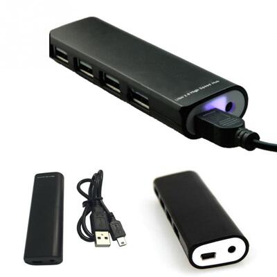 4-Port Harmonica shape Slim Compact USB 2.0 Divider High Spe