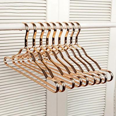 10Pcs/Set Clothing Hanger Golden Aluminum Alloy Durable