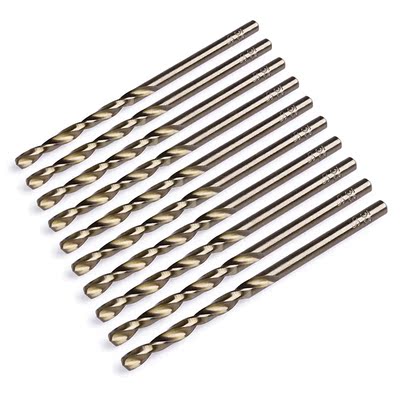 10Pcs 3.5mm M35 Shank HSS-Co Cobalt Twist Drill Spiral Drill