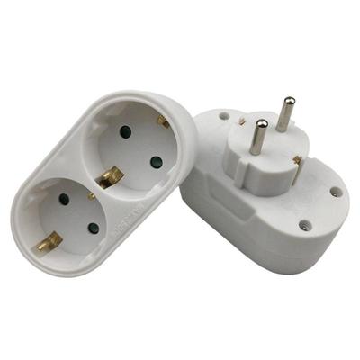 1 to 2  Way Socket Adapter  Portable 16A 250V EU Plug Europe