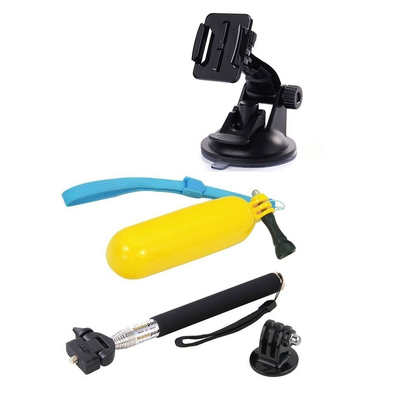 Combo Set Handle Monopod+Floating Mount+Suction Cup Mount fo