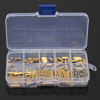 270pcs M2BT1 M2 3-25mm Male to Female PCB Standoff Brass Scr