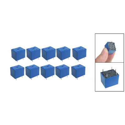 10 x DC 3V Coil 10A/125V AC 10A/28V DC 5 Pins SPST Power Re