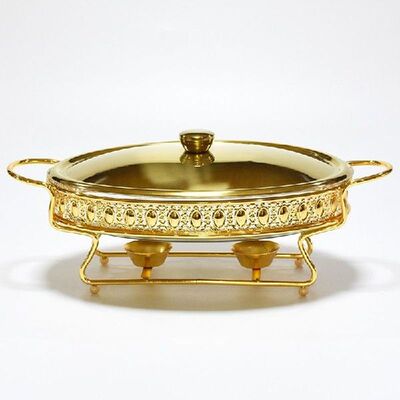Stainless Steel Glass Serving Dish hot pot small chafing