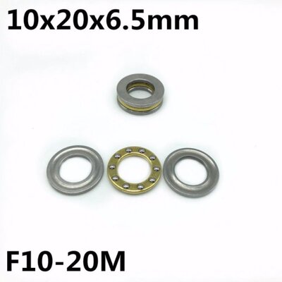 10Pcs F10-20M 10x20x6.5 mm Axial Ball Thrust Bearing plane t