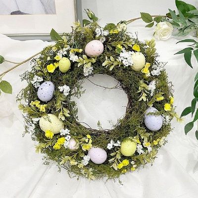 Easter Decoration Wreath DIY Party Egg Decorations Garland