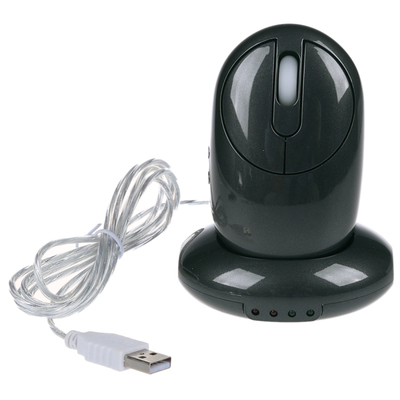 2.4G Rechargeable Optical Mouse with 4-Port USB Hub/Charging