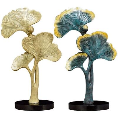Ginkgo Biloba Ornaments Figurines for Housewarming Living