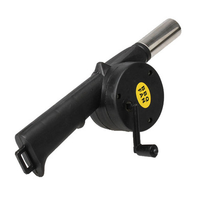 Fan Air Blower For Barbecue Fire Bellows w Hand Crank NG4S
