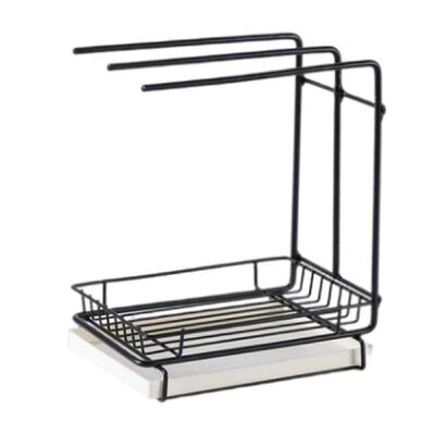 Drying Rack Non-Slip Sponge Brush Soap Dish Holder Towel