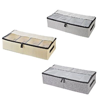 Under Bed Storage Bins Containers Large Foldable Shoe