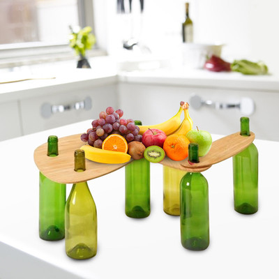 Wooden Wine Bottle Topper Serving Tray Set Topper Serving