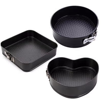 3 Pcs/Set Non-Stick Springform Cake Pan Metal Baking Cake