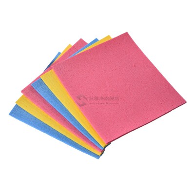 4pcs Cellulose Sponge Dishcloth Oil-Free Cleaning Cloth Hous