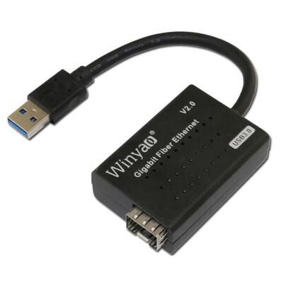 SFP NIC Fiber Channel Gigabit Ethernet to USB3.0 Adapter Chi