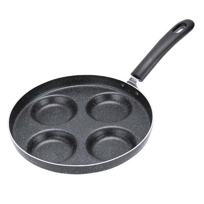 4-Hole Omelet Pan Non-Stick Fried Egg Pan Aluminum Alloy Pan