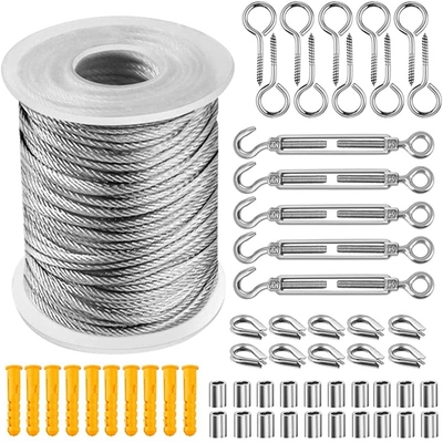 Promotion! 56 Pcs Garden Wire Cable Railing Wire Fence Roll