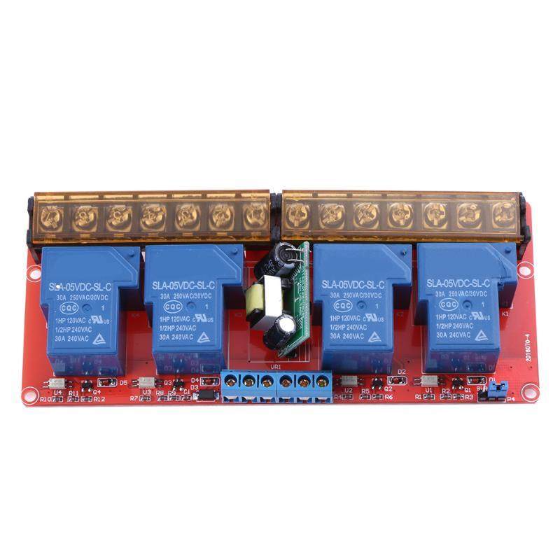 4 Channel Low Relay Module 5V DC AC100-250V 30A Power Supply_虎窝淘
