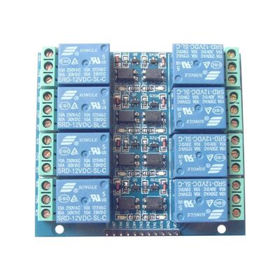 8-channel 12V 10A optocoupler isolation relay module
