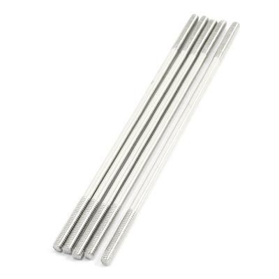 5pcs Both End 2mm Thread Dia Main Vane Linkage Rod 65mm Long