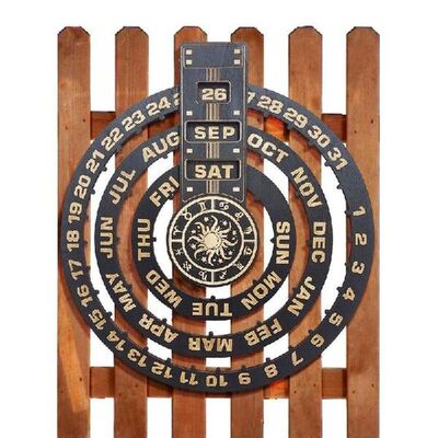Perpetual Calendar Creative Wood Circular Calendar For