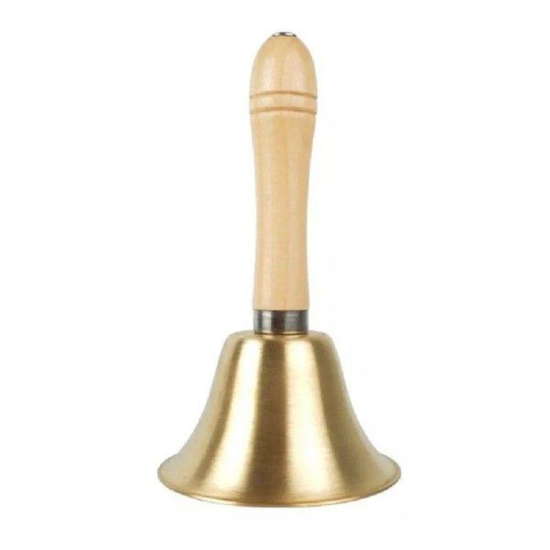 Brass Hand Bell Loud Call Bell Handbell Desk Ringbell With_虎窝淘