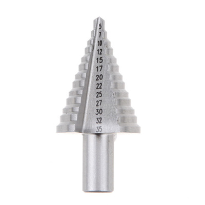 13 Steps 5-35MM HSS Grooved Step Bit Hole Drilling Step Cone
