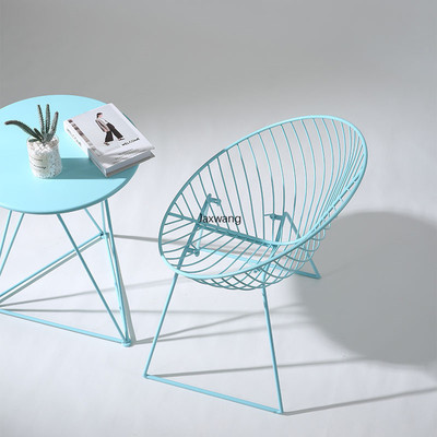 Nordic Dining Chairs Home Furniture Wrought Iron Armchair