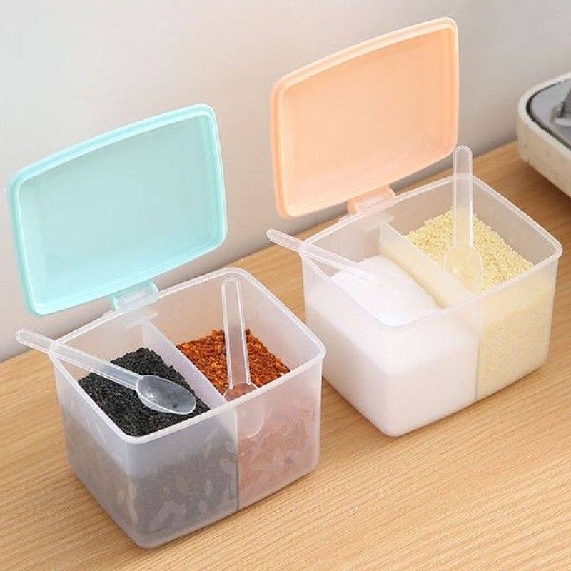 Household Plastic Seasoning Box Kitchen Salt Shaker_虎窝淘