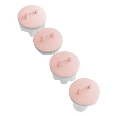 New 4 Pcs/Set Egg Boiler Mold Mould Cup Plastic Egg Poacher