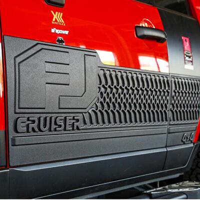 适用丰田FJCRUISER酷路泽加宽车门护板门板饰条车门防擦条防护条