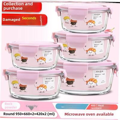 microwave oven lunch box glass box food storage container 1