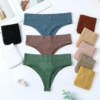 Thong Ladies Sexy Plus Size Sports Fitness T-Line Panties
