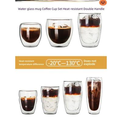 Water glass mug Coffee Cup Set Heat-resistant Double Handle