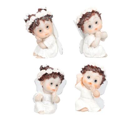 Angel Figurine Statue Baby Miniature Figurines Decor Resin