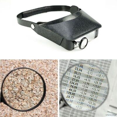 Hiasan Kepala Pembesar Kaca Pembesar Baca Yang Dipasang Di