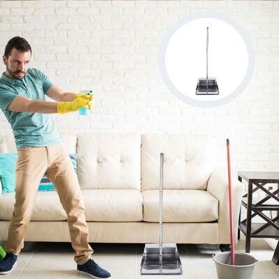 Broom Sweeping Long Outdoor Brush Handle Cleaning Dustpan