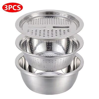 3PCS Kitchen Graters Stainless Steel Multi-function Cheese