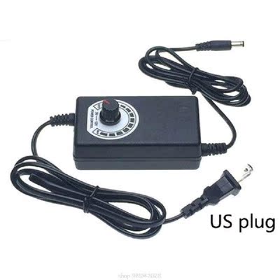 Adaptor Dapat Disesuaikan 3V-12V dengan Tampilan Konverter