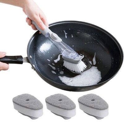 Soap Dispensing Dish Brush | Kitchen Scrubbers for Dishes |