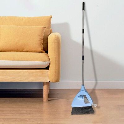 2-in-1 Cordless Sweeper Built in Vacuum Broom Floor Vacuum