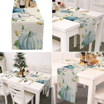 Thanksgiving Dining Table Runner Pumpkin Table Runner